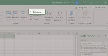 Como usar la Autosuma en Excel (más 7 trucos muy útiles)