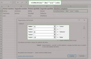 Como concatenar en Excel [Ejemplos y consejos]